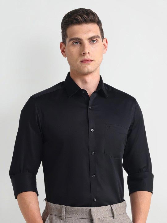 Classic Fit Long Sleeves Pure Cotton Formal Shirt
